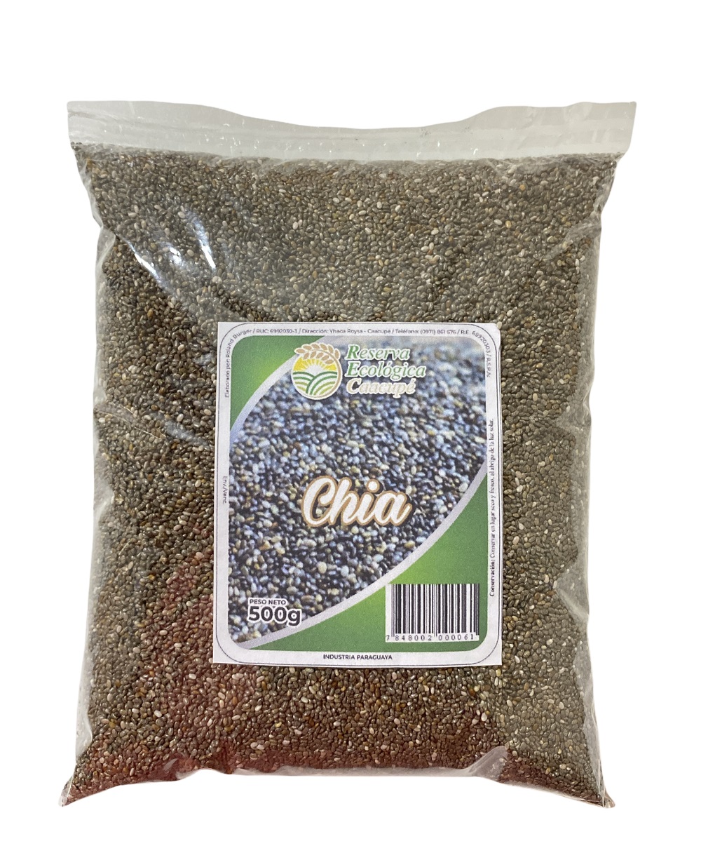 Reserva Ecológica Caacupé, alimentos saludables y mas — Chia 500g